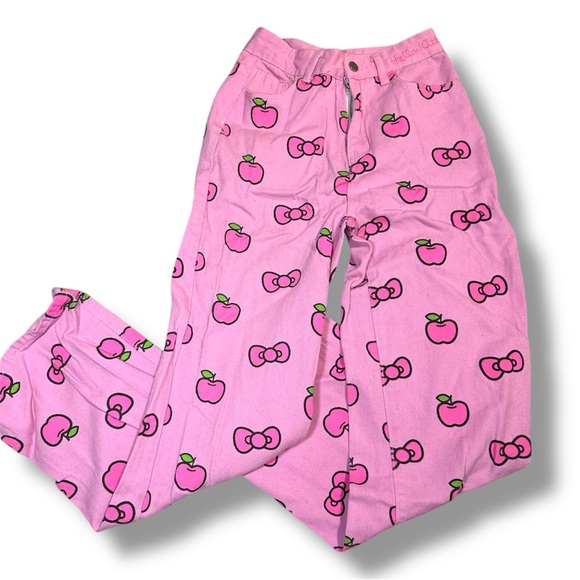 SHEIN | Jeans | Hello Kitty Wide Leg Pants | Poshmark